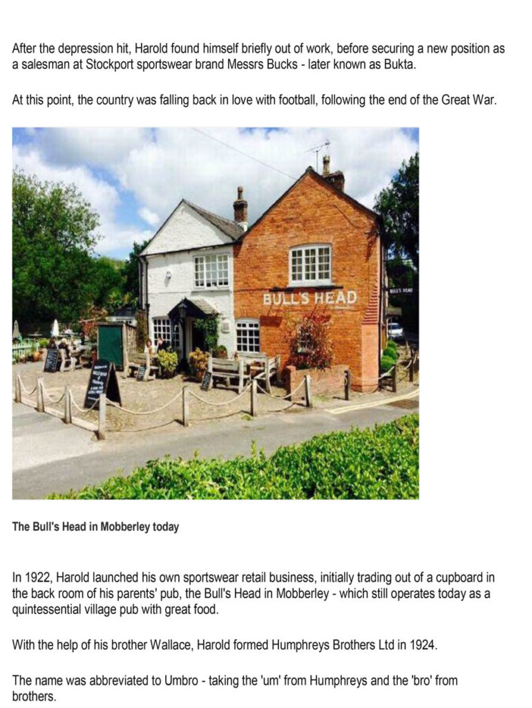 History | The Bulls Head Pub Mobberley