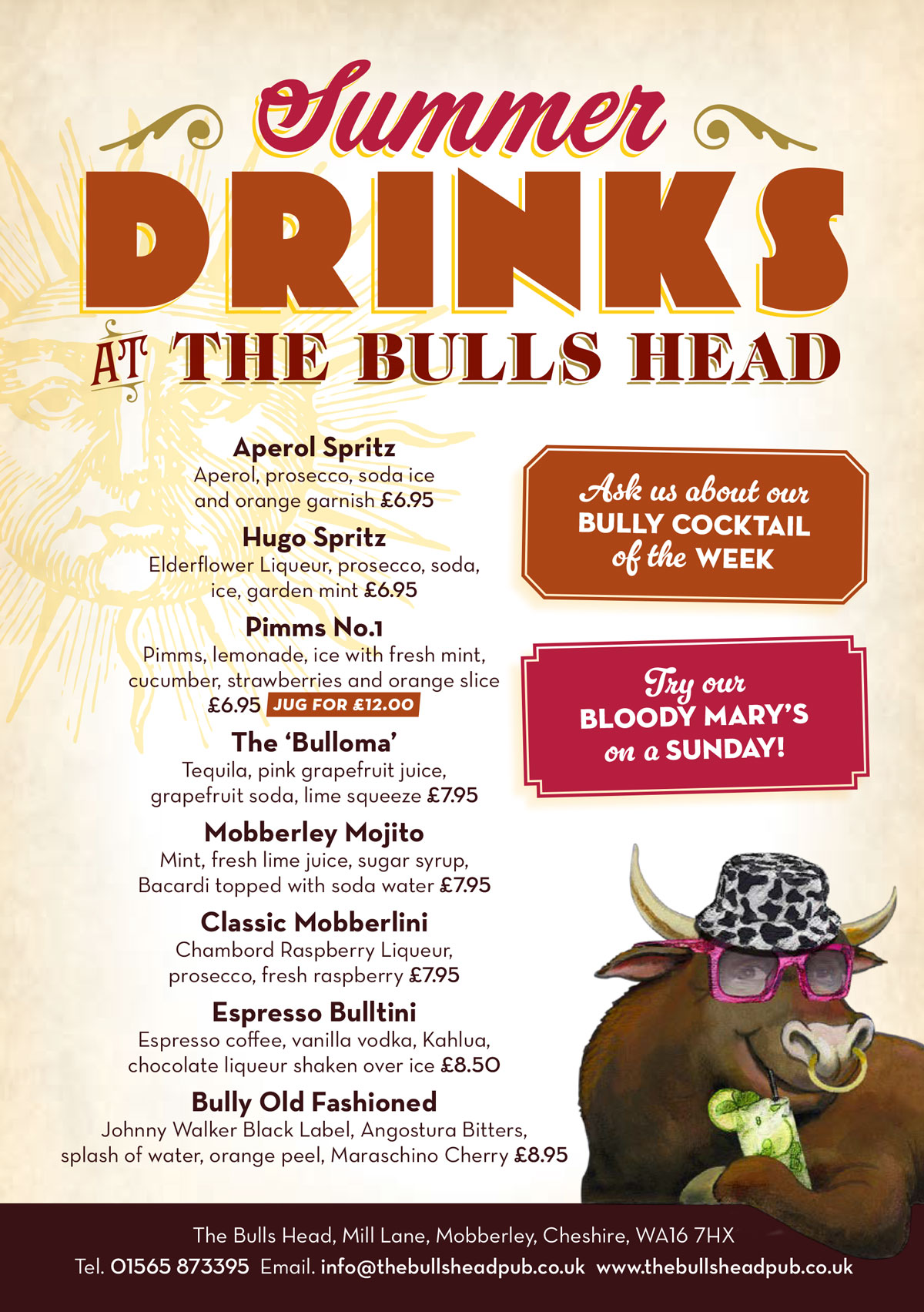 Events & Music | The Bulls Head Pub Mobberley