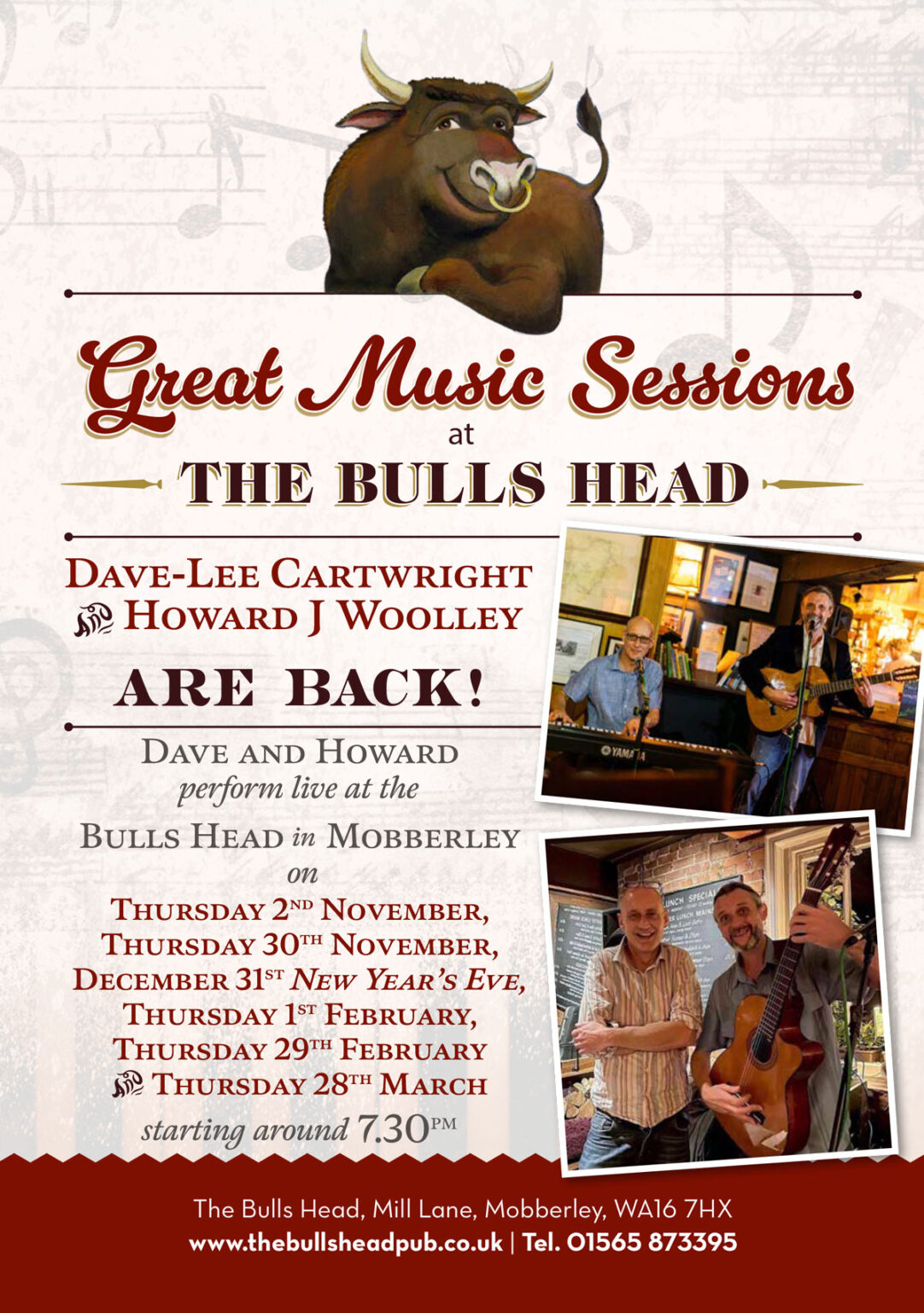 Events & Music | The Bulls Head Pub Mobberley