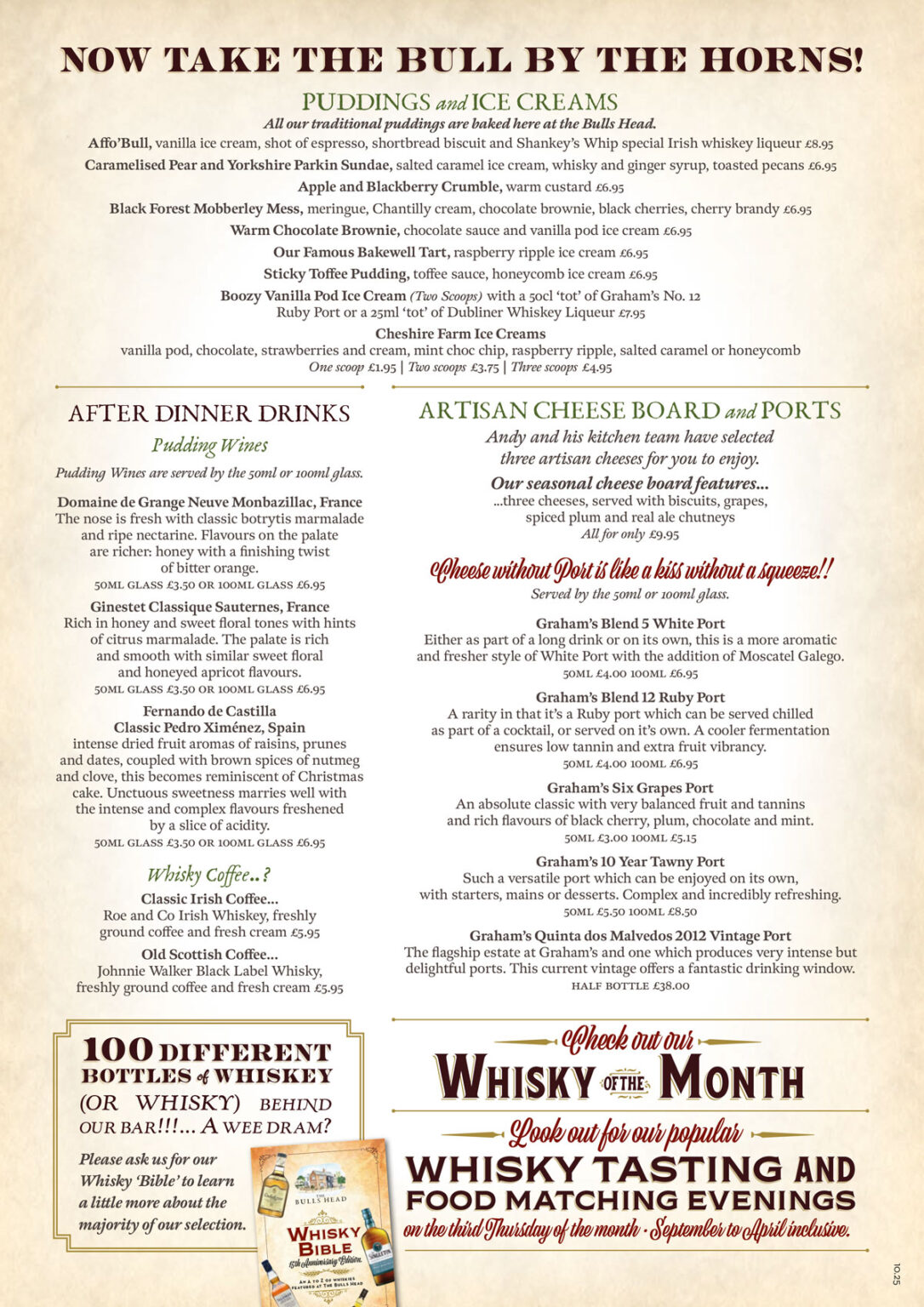 Monday-Saturday | The Bulls Head Pub Mobberley