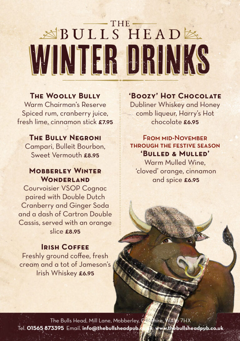 Winter Drinks | The Bulls Head Pub Mobberley